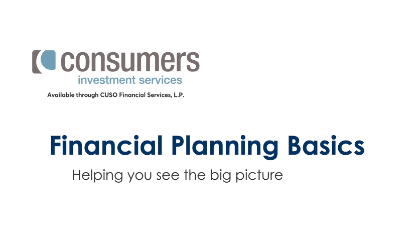 The Basics of Financial Planning | Consumers Credit Union